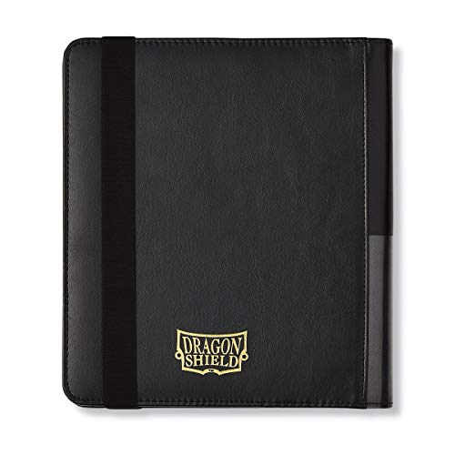 Arcane Tinman Dragon Shield Card Binder – 4 Pocket (Sideload) Portfolio Black - Trading Cards – Card Games - Compatible with Pokemon Yugioh Magic The Gathering MTG TCG OCG & Hockey Cards, (AT-36002)