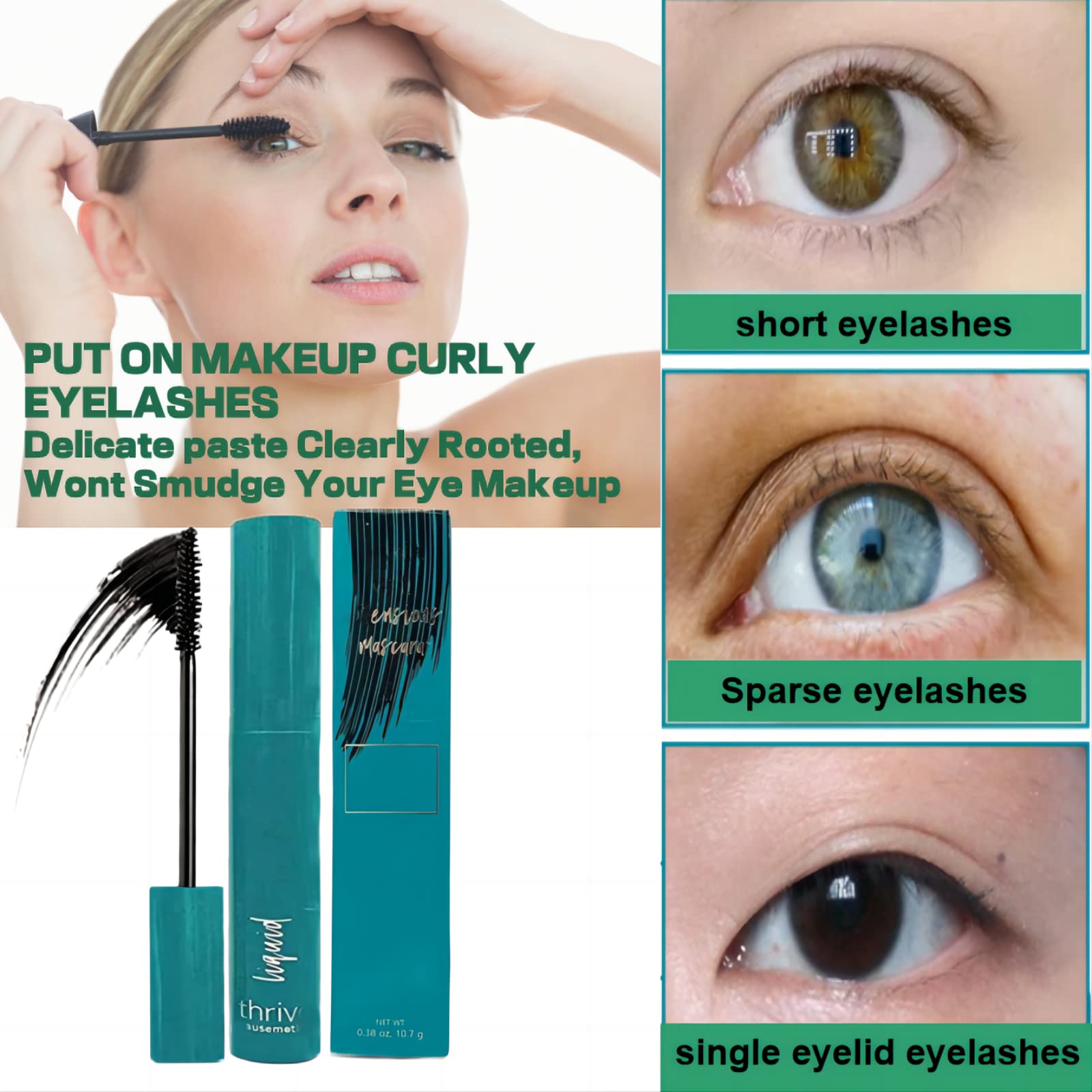 2023 NEW ππ‘π«π’π―π Mascara, Liquid Lash Extensions Mascara, Long-lasting Mascara Makeup, Black 10.7g/0.38 OZ
