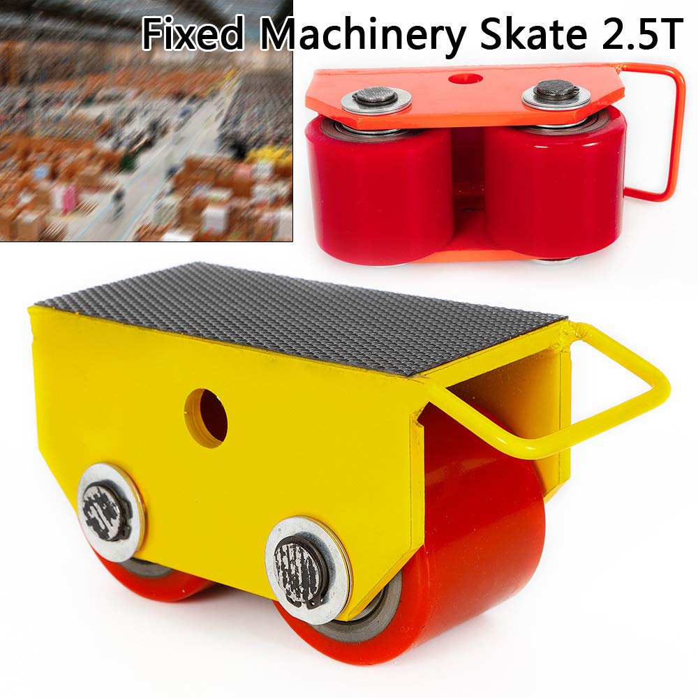 2.5t Capacity Fixed Machinery Skate for Moving Industrial Equipment 2 Roller Machinery Mover