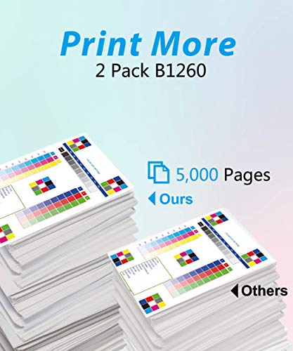 MM MUCH & MORE Compatible Toner Cartridge Replacement for Dell 1260 Dell 331-7328 RWXNT Used for Dell B1260dn B1260 B1265dn B1265dnf B1265dfw Series Printers (2-Pack, Black)