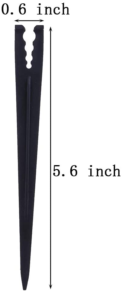 500 Pcs Plastic Irrigation Drip Support Stakes for 1/4-Inch Tubing Hose 4/7 or 3/5 Irrigation Hose Holder&Emitters/Drip Irrigation Kits/Garden Tools for Vegetable Gardens Flower Beds Herbs Garden