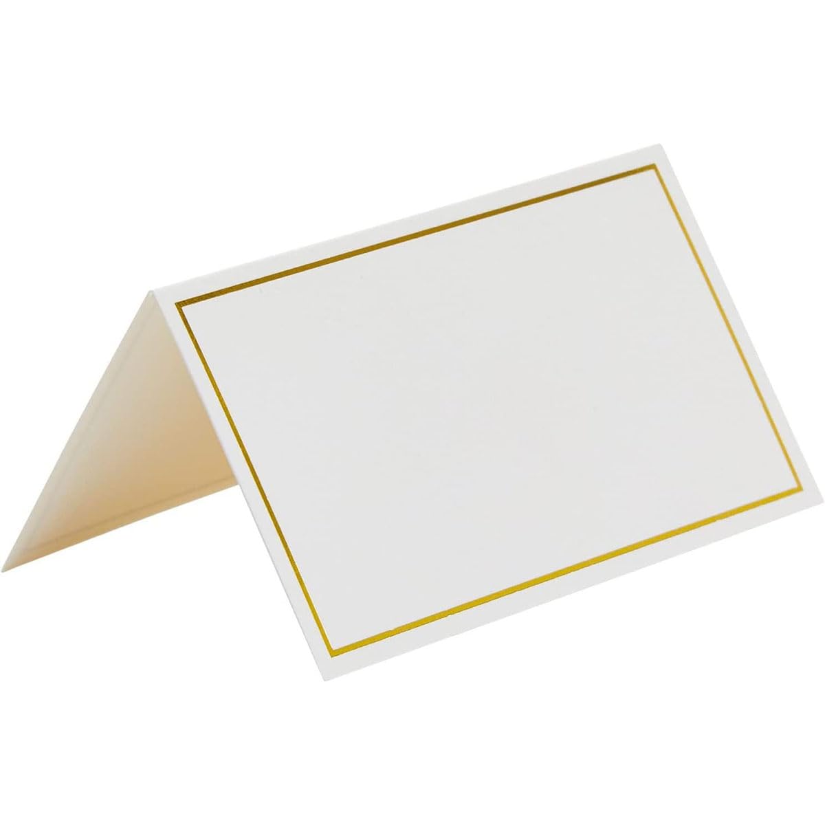 50 Pack Tent Place Cards,Small Blank Table Name Card,ZAAWUUT Decorative Seat Place Card for Weddings Banquets Dinner Parties