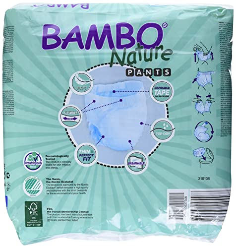 Bambo Nature Baby Training Pants Classic, Size 5 (26-44 Lbs), 20 Count