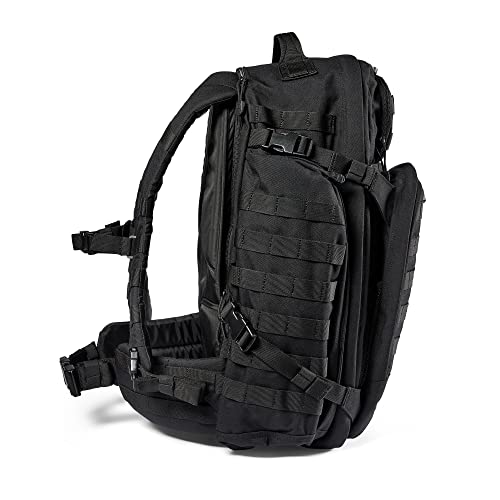 5.11 Tactical Backpack – Rush 72 2.0 – Military Molle Pack, CCW and Laptop Compartment, 55 Liter, Large, Style 56565, Black