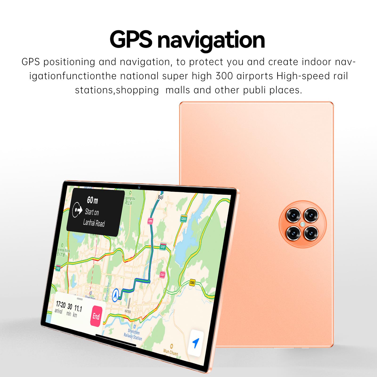 2 in 1 Tablet with Keyboard, 10.1 inch Tablet Support 4G LTE Cellular, Android 12, 8+256GB, 2.4/5G WiFi, MT6755 8 Core CPU, 8MP+16MP Tablet PC (US Plug)