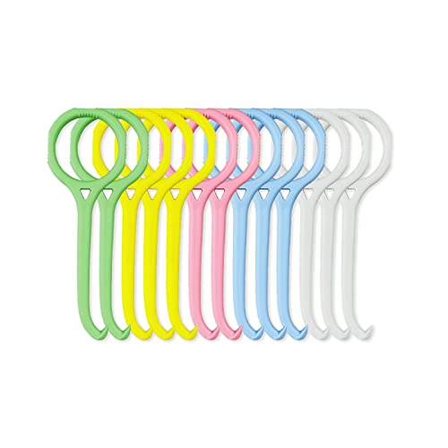 Clear Aligner Removal Tool, 50 Pieces Invisible Removable Braces Extractor Retainer Remover Personal Orthodontic Supplies Braces hook Stealth Hook (Pink, Blue, Purple, Green)