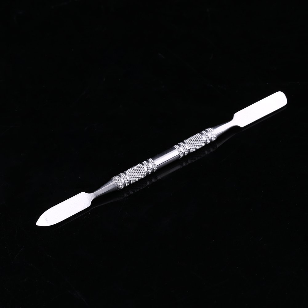 Mixing Palette Small Stainless Steel Makeup Palette Rec Shape Mixing Plate Tools with Spatula Nail Art Palette for Blending Cosmetic Shades