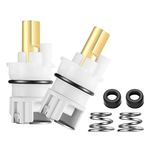 2 Pack RP25513 Faucet Stem Compatible for De-lta Faucet with RP4993 Seat and Spring Fit for Kitchen Two Handle Faucets De-lta Faucet Repair Kit
