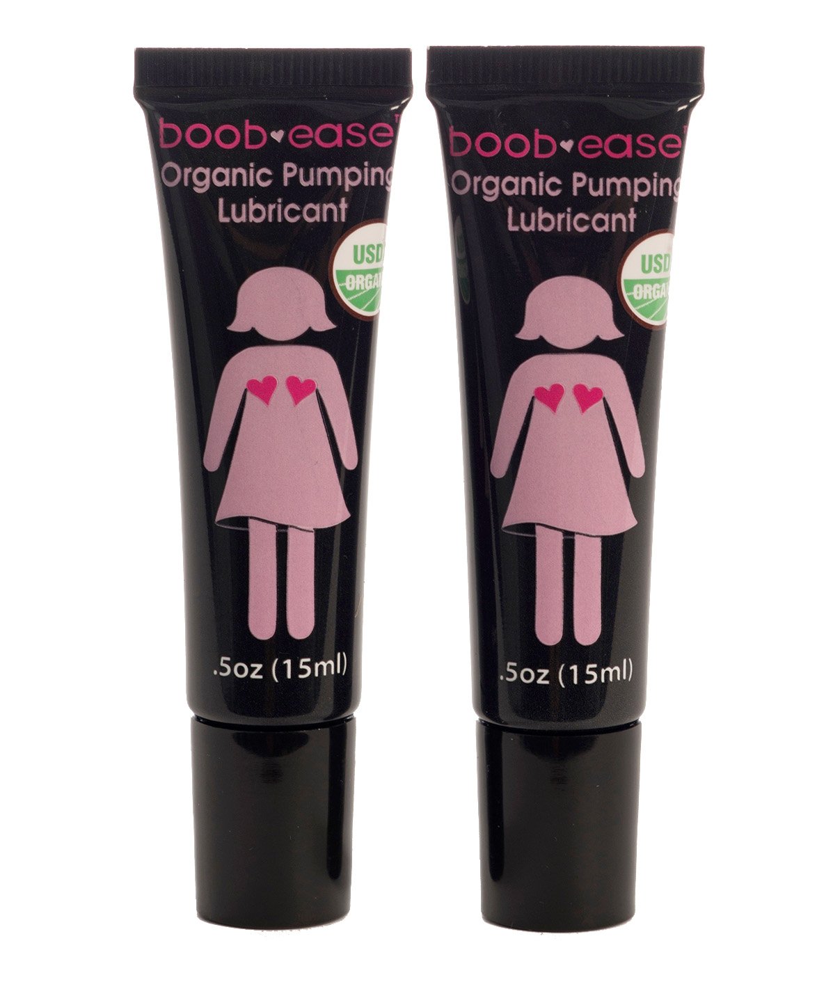 Bamboobies Pumping Lubricant Safe for Breastfeeding and Pumping Moisturizing Comfort for Nursing Moms - 0.5oz, 2 Pack