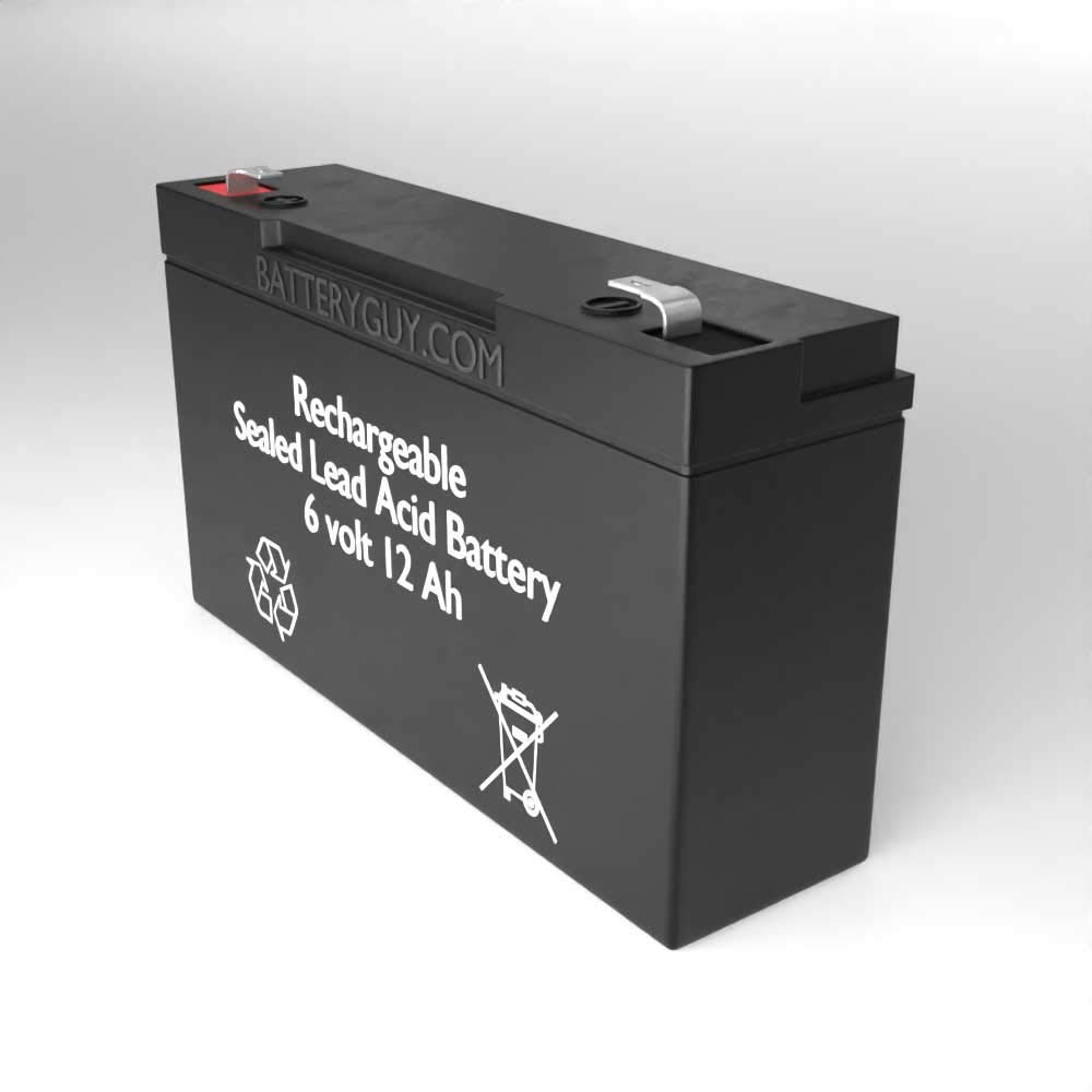 BatteryGuy 0120800 6V 12AH SLA battery - BatteryGuy brand equivalent (Rechargeable, High Rate) - Qty of 1