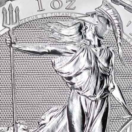 2024 1 oz British Silver Britannia Coins by the Royal Mint Brilliant Uncirculated with Certificates of Authenticity £2 BU