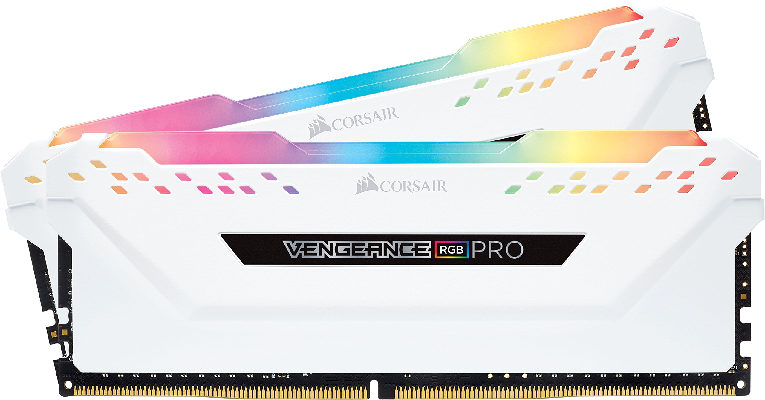 CORSAIR VENGEANCE RGB PRO 16GB (2x8GB) DDR4 3600MHz C18 LED Desktop Memory - White