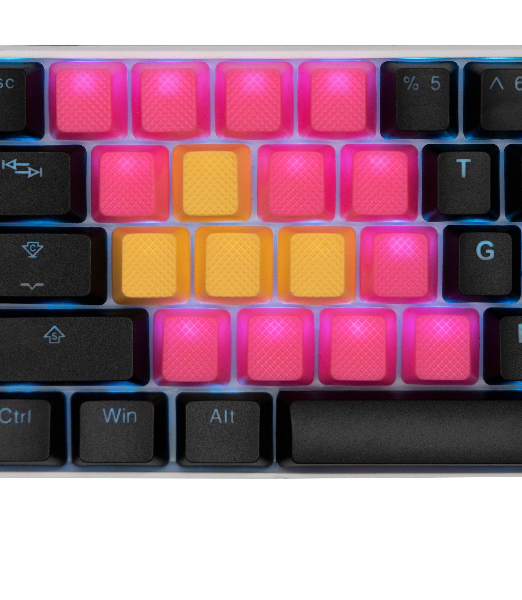 Tai-Hao Blank Rubber Gaming Keycaps : Blank No.2 Compatible with All MX Types Keyboards