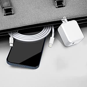 Exeric iPhone12 Fast Charger [MFi Certified] Fast Wall Charger 20W USB C Charger Power Adapter PD Fast Charger Type C to Lightning Cable Compatible iPhone13/12/Mini/Pro Max/11/11 Pro Max/Xs Max (3FT)