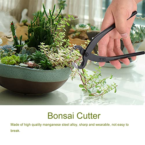 205mm Professional Bonsai Root Cutter Grade Manganese Steel Alloy Concave Root Cutters Gardening Plants Bonsai Tools