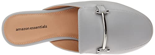 Amazon Essentials Women's Buckle Mule, Grey, 12 Wide