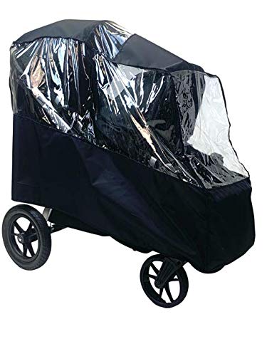 Sashas Premium Series Rain and Wind Cover for Baby Jogger City Select Double Stroller
