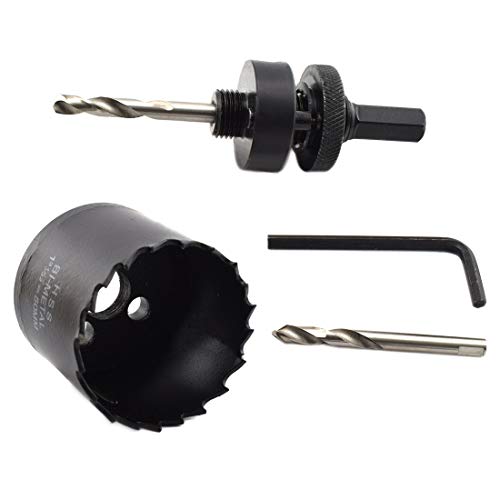 2 Inch Desk Grommet and Hole Saw Kit, OZXNO 5-Pack 50mm Flexible Desk Wire Cord Hole Cover with Matching Holesaw Drill Bits for Cable Organizer Wiring Management and Protection