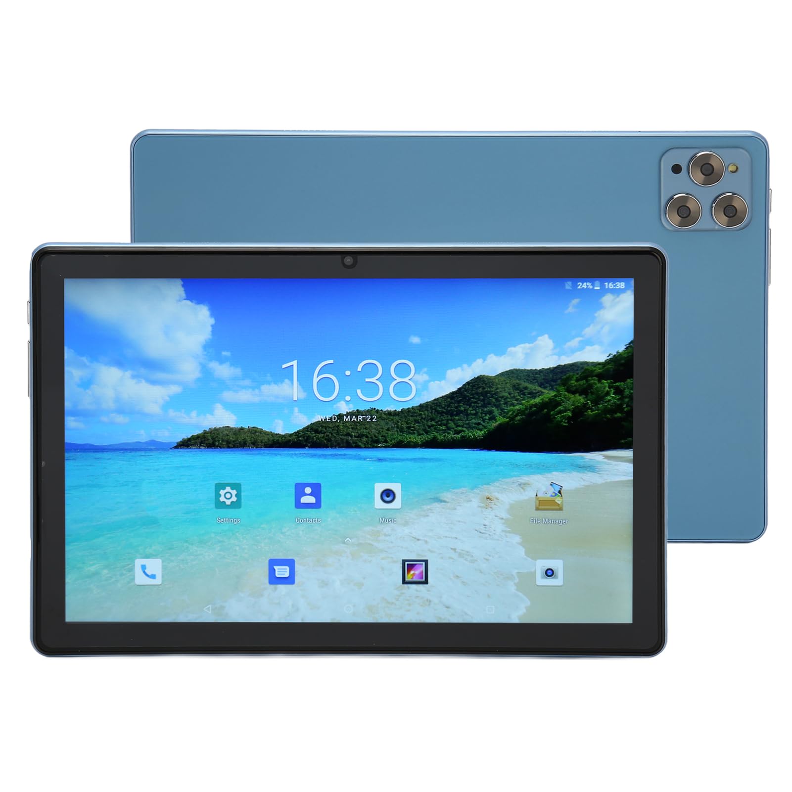 2 in 1 Tablet 10.1 Inch, Gaming Tablet with BT Keyboard, Dual Camera and Speakers, 8GB RAM 256GB ROM, 8 Core CPU, 5G WiFi, 4G LTE Tablet for Android 12 (US Plug)