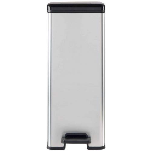 CURVER Deco Slim Rubbish bin, 40 l, Silver