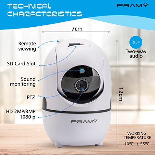 Baby Smart Monitor Home Surveillance WiFi Camera Pet Camera Night Vision App Operated
