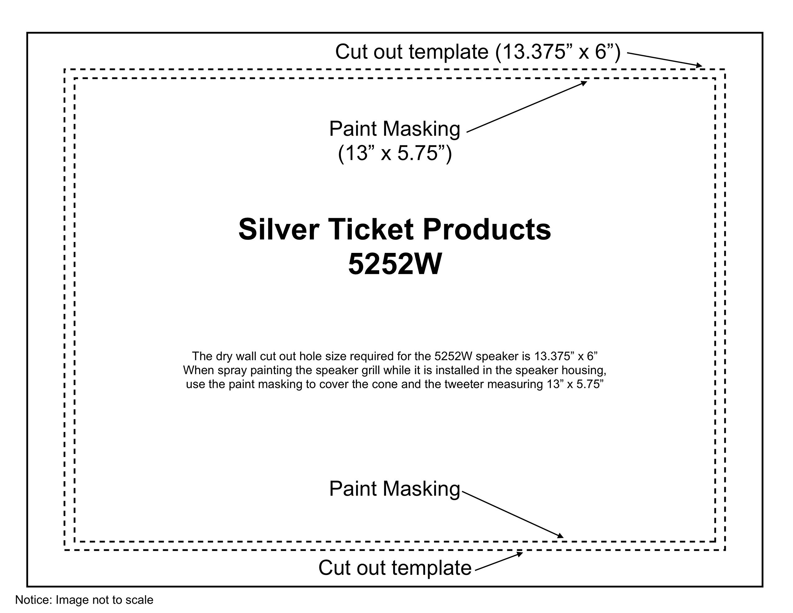 5252W Silver Ticket in-Wall Speaker with Pivoting Tweeter (Dual 5.25 Inch in-Wall Center Channel)