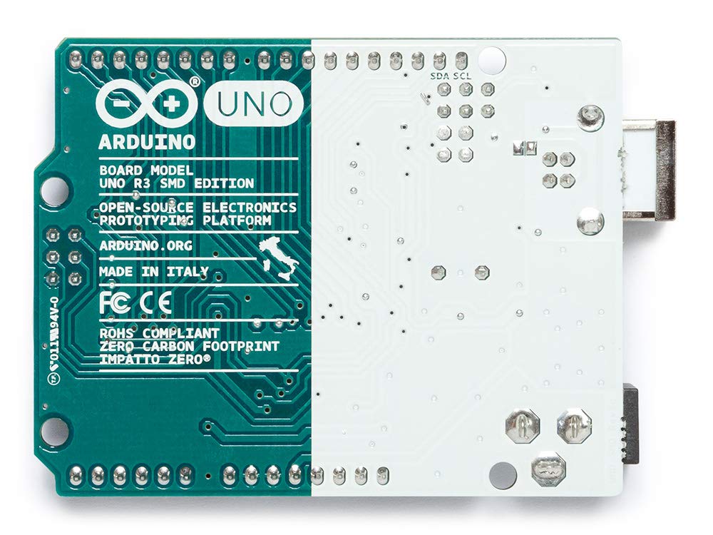 Arduino Uno Rev3 SMD Microcontroller Board [A000073] – ATmega328P, 16MHz, 32KB Flash, USB & PWM Support, Ideal for DIY Projects, STEM Learning, Robotics, and Prototyping