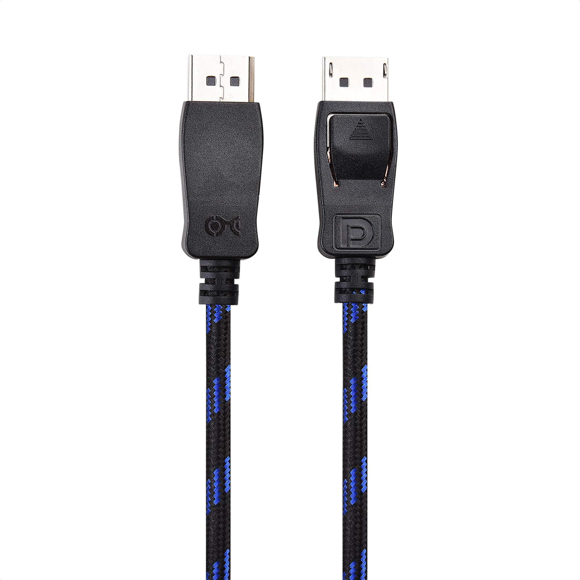 Cable Matters [VESA Certified] 6 ft 32.4Gbps Braided DisplayPort Cable 1.4, 8K 60Hz / 4K 240Hz DisplayPort 1.4 Cable with FreeSync, G-SYNC and HDR for Gaming Monitor, PC, RTX 4080/4090, RX 6800/6900