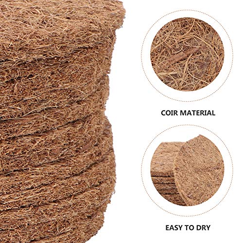 TEHAUX 12pcs Bird Nesting Pad Coconut Fiber Substrate Bird Nest Racing Mat Pigeon Breeding Eggs Materials for Finch Chicken Smalll Animals