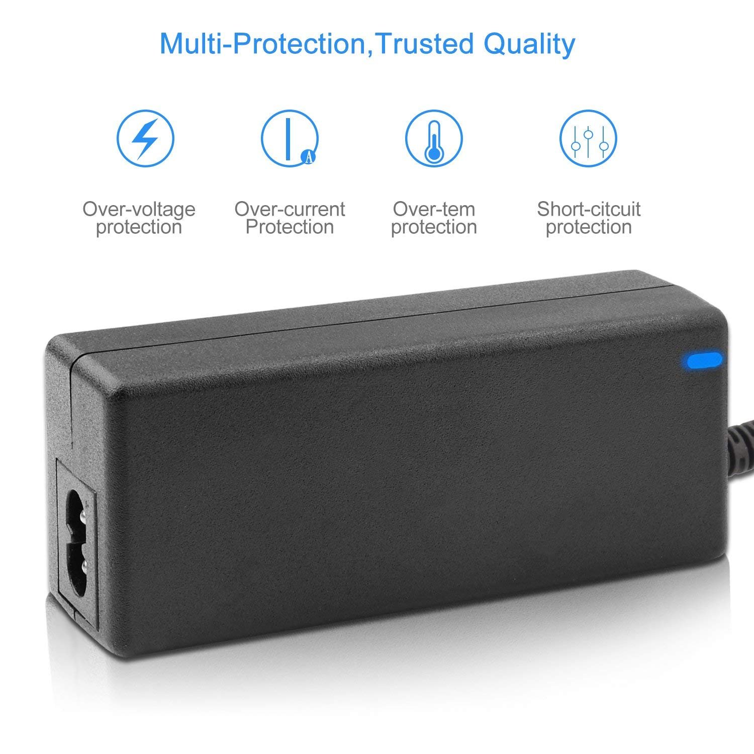 AC/DC Adapter for Seagate Backup Plus Hub 8TB 6TB External Desktop Hard Drive Storage STEL8000100 STEL6000100 Power Supply Cord Cable PS Battery Charger PSU