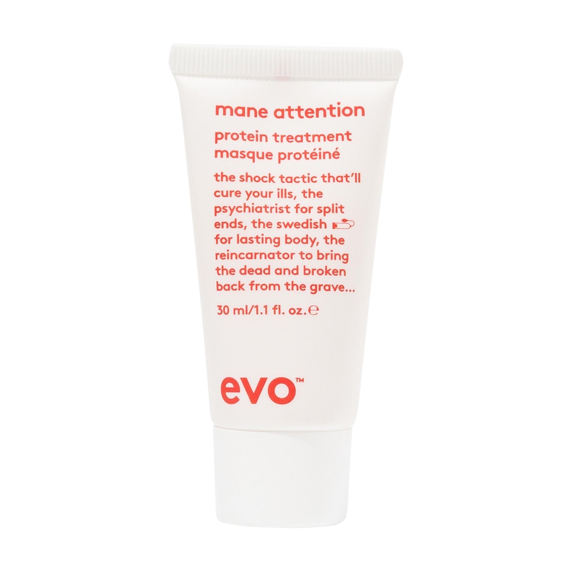 EVO Mane Attention Protein Hair Treatment - Reconstructs, Repairs, & Strengthens Hair - Travel Size, 30ml / 1.01fl.oz