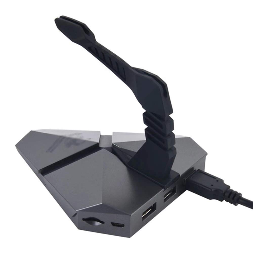 WJCCY LED Light 3-Port Bungee USB Hub Splitter SD Card Reader Mouse Clamp USB 2.0 Data Gaming HUB