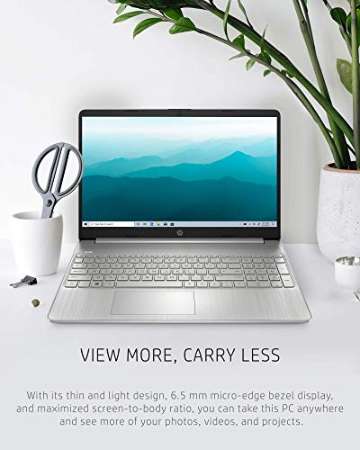 HP 15 Laptop, AMD Ryzen 3 3250U Processor, 8 GB RAM, 256 GB SSD Storage, 15.6-inch HD Micro-Edge Display, Win 10 Home, Long-Lasting Battery, HP Fast Charge, 720p Webcam (15-ef1021nr, 2020) (Renewed)