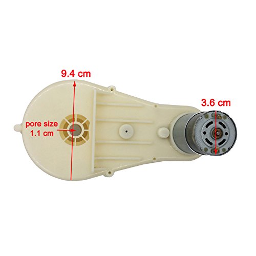 550 12 Volt Motor Gearbox for Kids Powered Ride-Ons Replacement Parts NPL2 Camaro Jeep Kid Trax Disney Mickey Mouse Coupe, RS550 12V Electric Motor