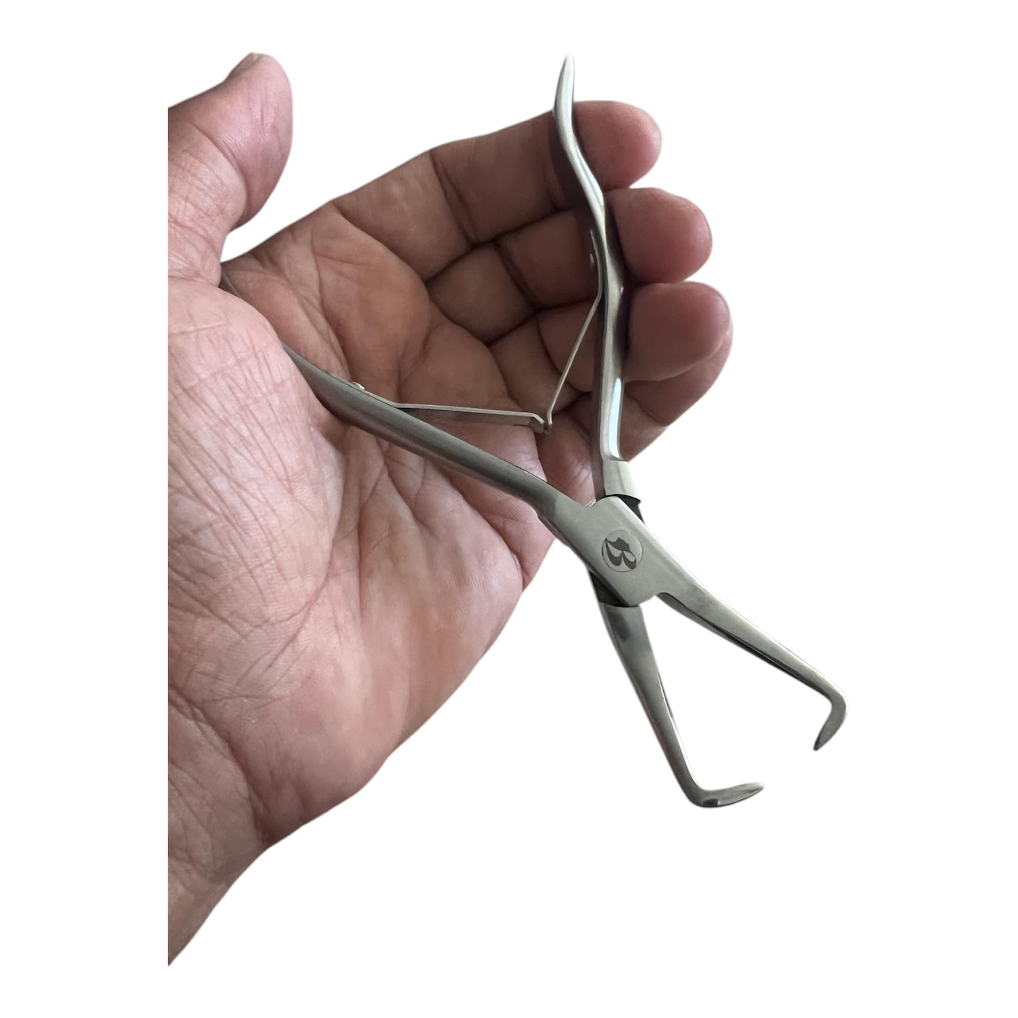 MIRACLE Hair Extension Pliers – Stainless Steel Hair Extensions Micro beads Remover & Opener Tool 5.5 Inch (Curved)