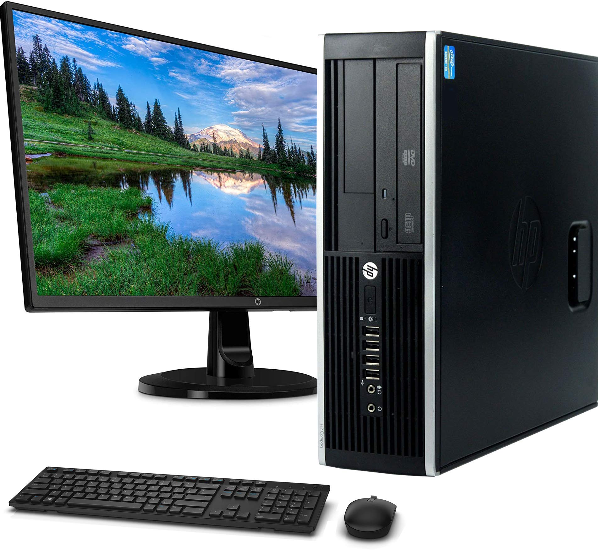 HP Elite 6300 Small Form Computer Desktop PC, Intel Core i5 3.2GHz Proccessor, 16GB Ram, 512GB M.2 SSD, WiFi & Bluetooth, Wireless Keyboard Mouse, 19 FHD Monitor, Windows 10 Pro (Renewed)