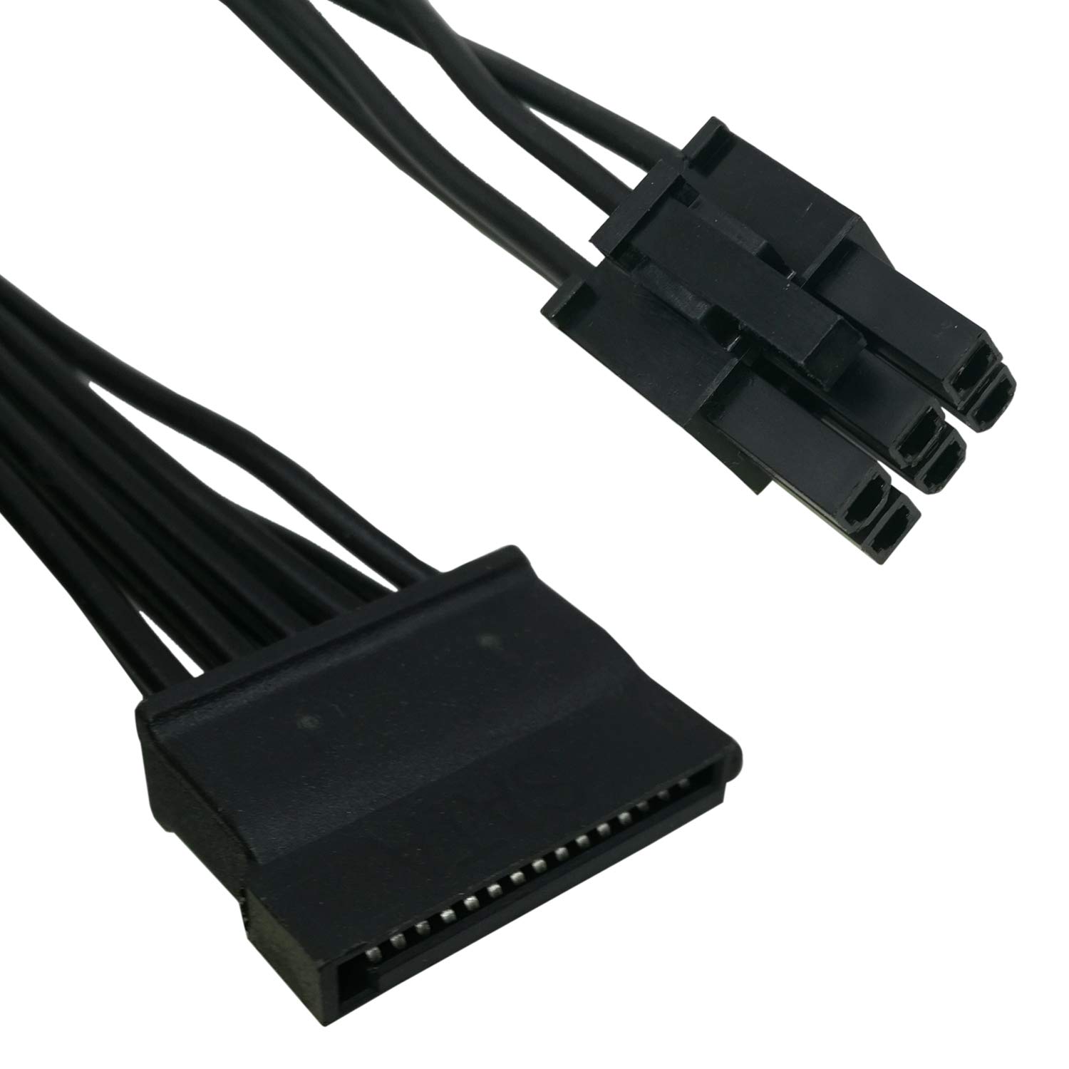 COMeap SATA Power Cable for EVGA GQ Series Semi Modular PSUs, 6 Pin to 3X 15 Pin SATA Hard Drive Adapter Splitter 20-in(50cm)