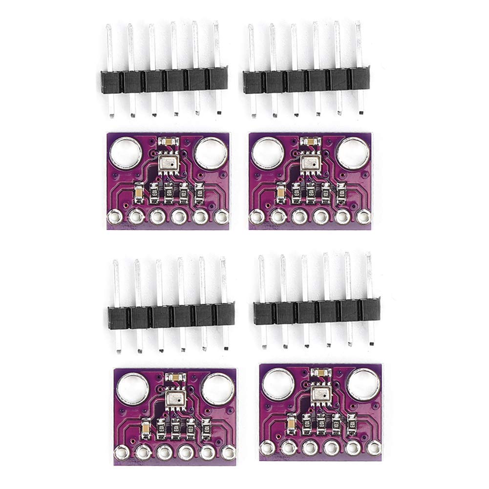 Jeanoko 4PCs 300-1100 hPa GY‑BMP280‑3.3 Atmospheric Pressure Sensor Temperature Sensor Electronic Components with Clearly Marked