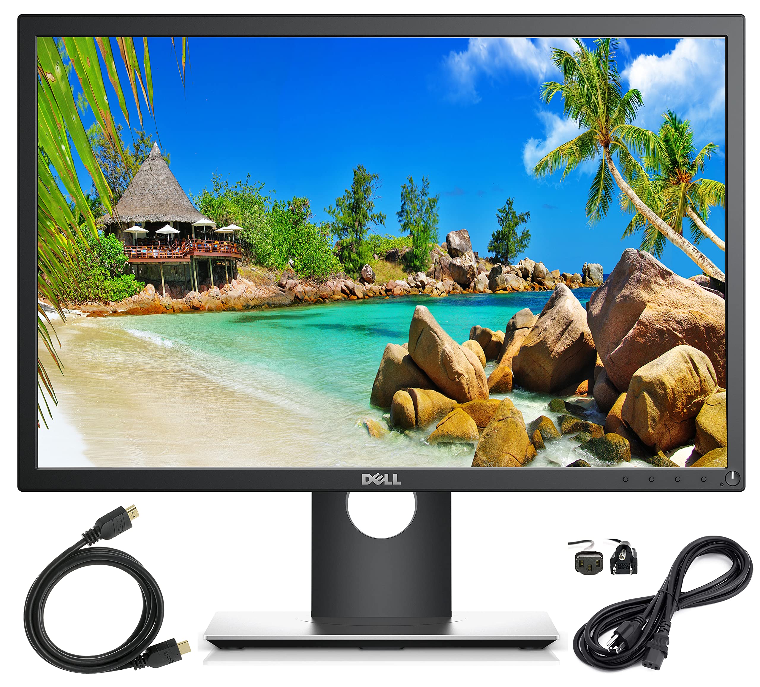 Dell P2217 LED Backlit 22 inch Monitor, VGA, HDMI, Display Port, 16.7 Million Colors, 178 Degree Viewing Angle, Built-in USB 3.0 hub, 1050p at 60Hz, 5 ms Response Time (Renewed)