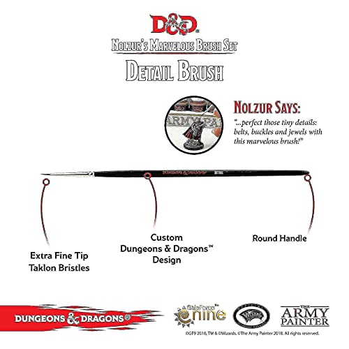 The Army Painter Dungeons and Dragons Underdark Paint Set Bundle with Nolzur's Marvelous Brush Set - Painting Set for Model Miniature Painting with 10 Warpaints and 1 D&D Drizzt Do'Urden Miniature