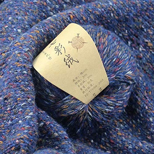 50g/Ball Soft Yarn Warm Colorful Thick Yarn Alpaca Wool Hand Knitting Scarf Needle DIY Cotton Crochet Thread (Color : 4)
