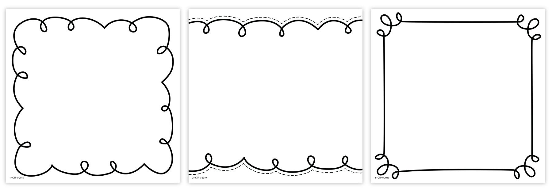 Creative Teaching Press Loop-de-Loop Cards 6" Designer Cut-Outs (8767)