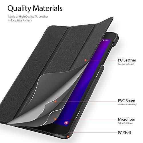 DUX DUCIS PU Leather Shockproof Kids Stand Cover Case for Metro by T-Mobile Alcatel Joy Tab 2 8.0 Inch Tablet 2020(Model 9032Z)