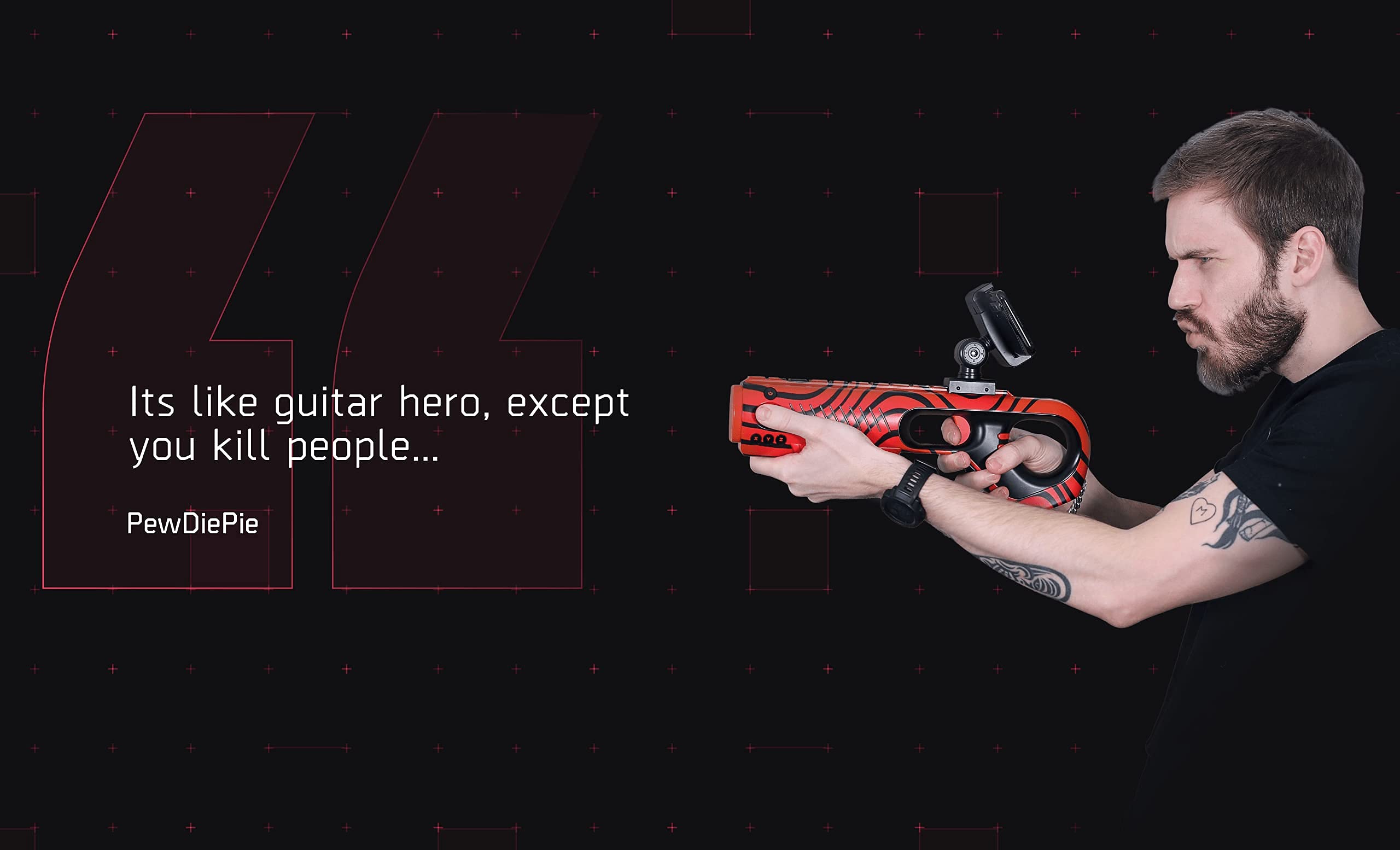Arkade Motion Blaster Virtual Reality Gaming Gun Controller with Bluetooth Connectivity and Built in Haptics (PC, Android, IOS)