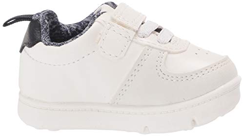Carter's baby boys Kyle Fashion Sneaker First Walker Shoe, White, 3.5 Infant US