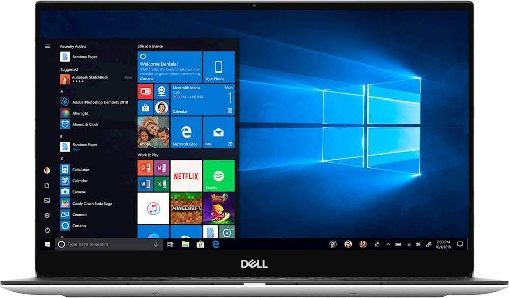 Dell XPS 13 7390 13.3" FHD Touchscreen Laptop Computer, Intel Quad-Core i5-10210U (Beat i7-8650U), 8GB RAM, 256GB PCIE SSD, WiFi 6, Backlit Keyboard, Fingerprint Reader, Thunderbolt 3, Windows 10