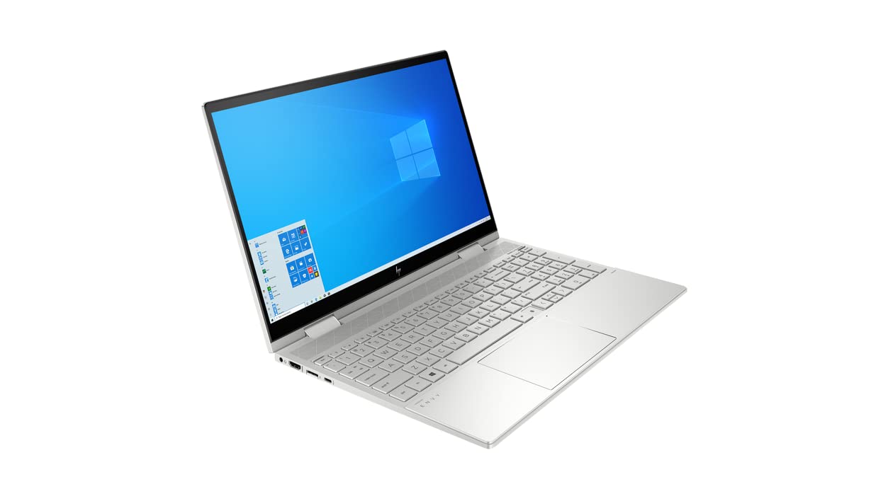 HP Envy X360 2-in-1 15.6 inch FHD Widescreen LED Touch-Screen Laptop,Intel Quad Core i5-10210U,8GB RAM,256GB SSD,Backlit Keyboard,Fingerprint,Windows 10 Home,with Woov Accessory Bundle,Silver,15-15.99 inches