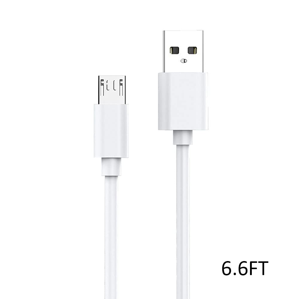2Pack 6.6ft Micro USB Charger Cable Cord for Samsung Galaxy Note,Tab A E S2 3 4 7.0" 8.0" 9.6" 9.7" 10.1" Tablet Charging Cables for SM-T280/350/580/377/560/713/813/230/530 Tablet Micro USB Power Cord