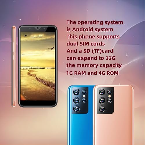 aderroo Smartphone, S18 ,5.72-inch Screen,Front and Rear Cameras,Only Supports Dual SIM Card Frequency Band of 3GWCDMA (850/2100MHZ),Unlocked Cell Phone(Green)
