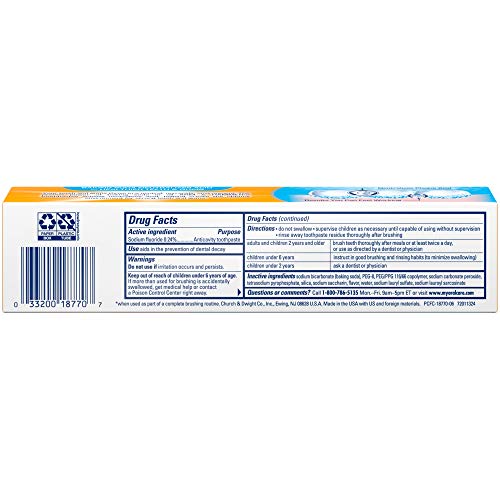 ARM & HAMMER Peroxicare Toothpaste β Clean Mint- Fluoride Toothpaste , 6 Ounce (Pack of 6)